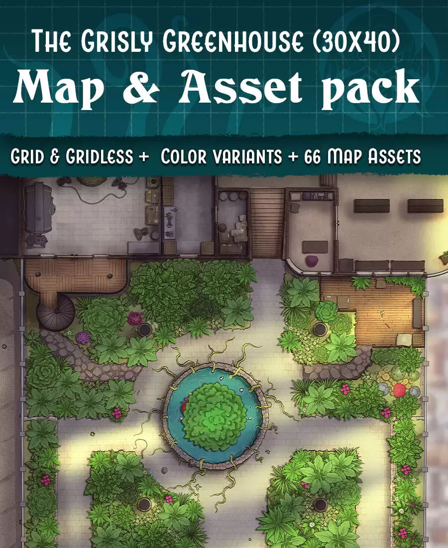 The Grisly Greenhouse - Map & Asset pack - Miska's Maps | Miska's ...