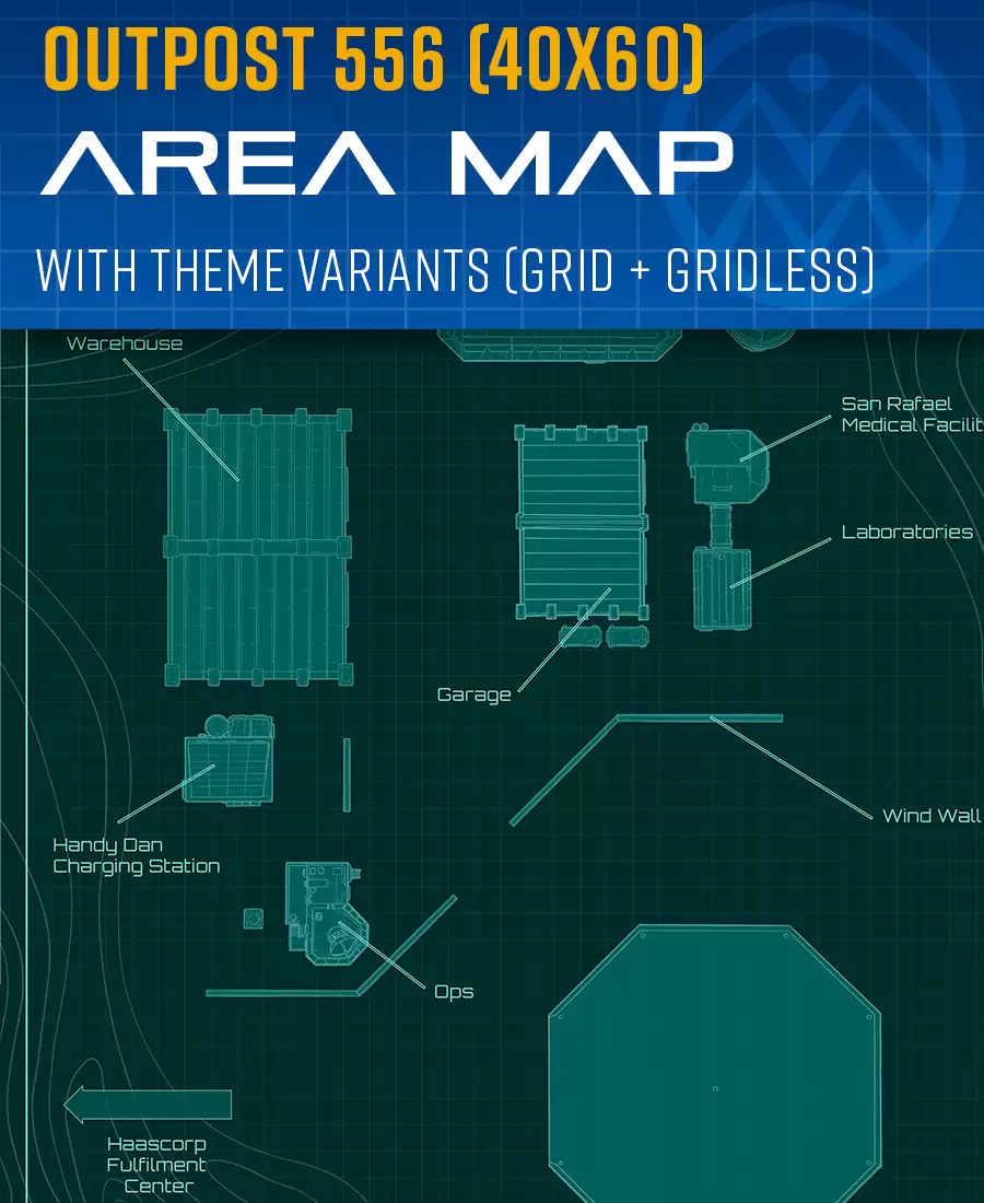 Outpost 556 - Sci-fi Area Map (40x60) - Miska's Maps | Miska's Sci-Fi ...