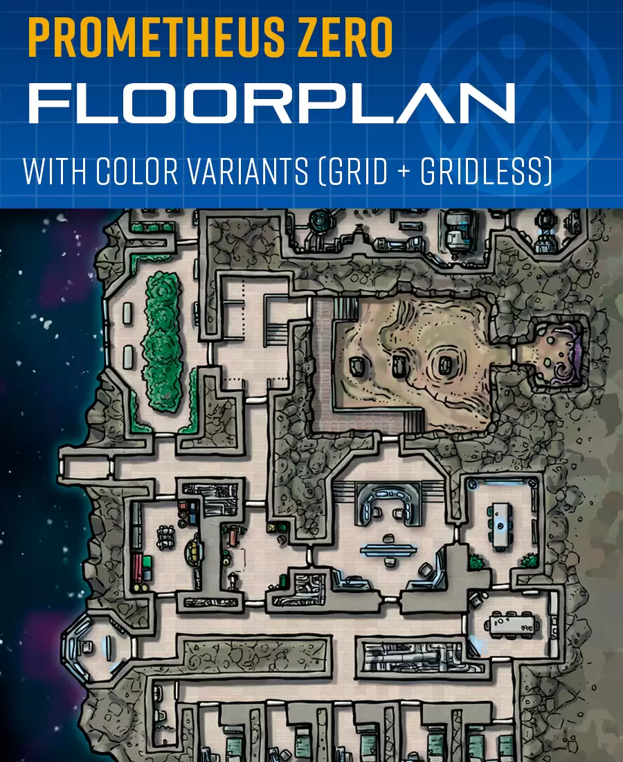 Prometheus Zero - Sci-fi Asteroid Base Floorplan - Miska's Maps | Miska ...