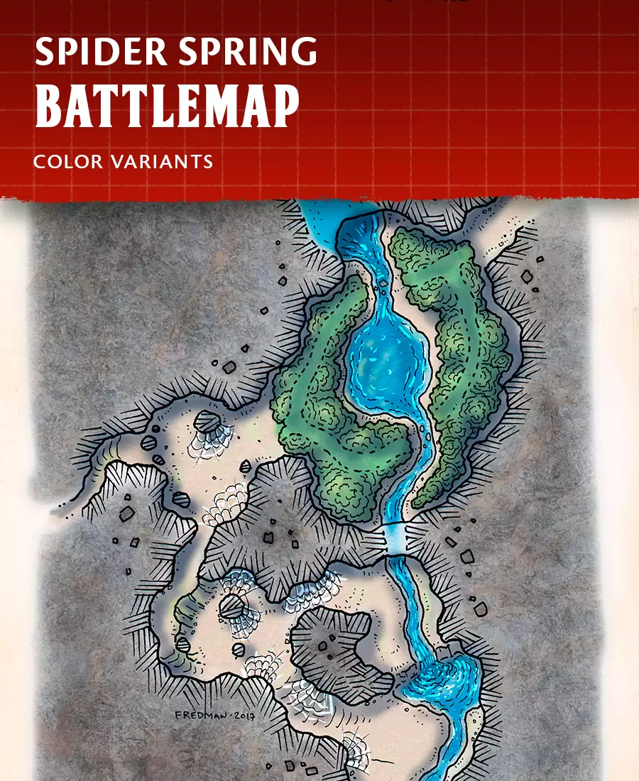 Spider Spring - Fantasy Battlemap - Miska's Maps | Miska's Maps - OSR ...