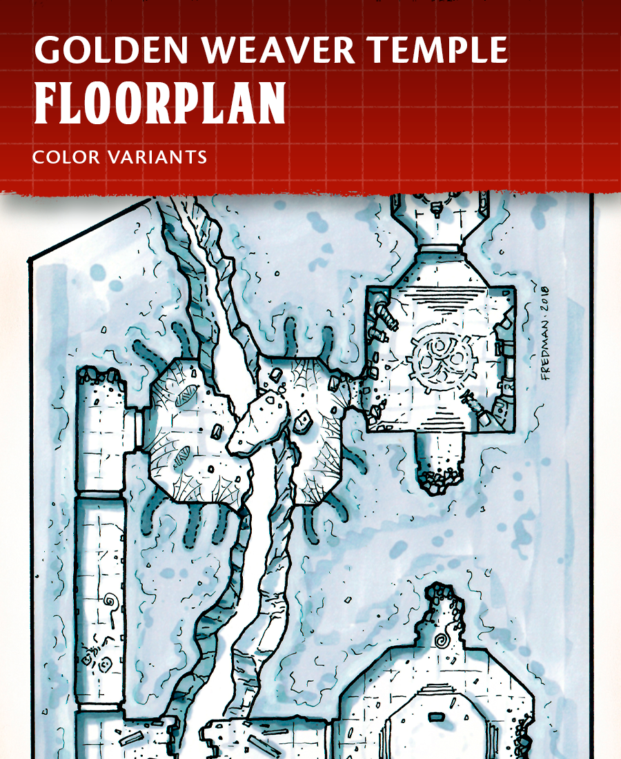 Golden Weaver Temple - Fantasy Floorplan - Miska's Maps | Miska's Maps ...