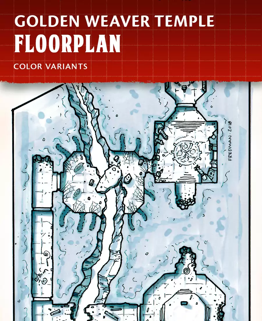 Golden Weaver Temple - Fantasy Floorplan - Miska's Maps | Miska's Maps ...