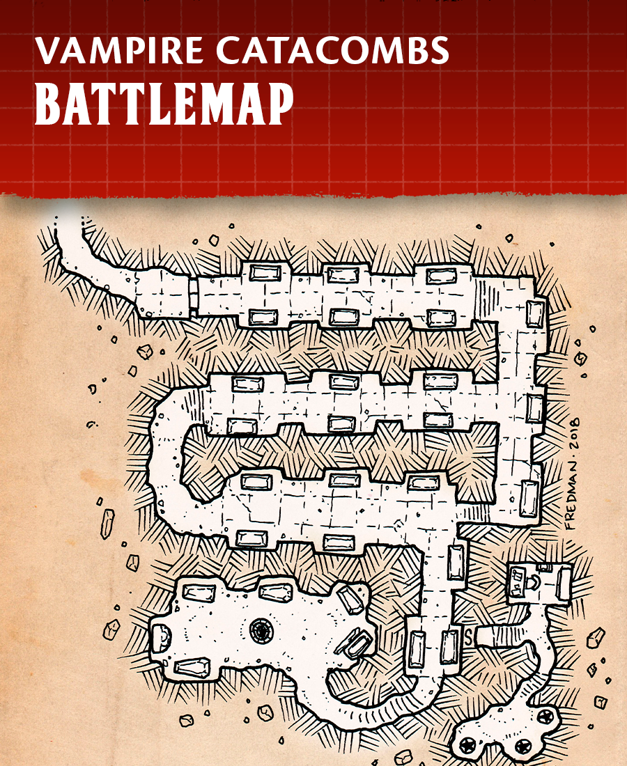 Vampire Catacombs - Fantasy Battlemap - Miska's Maps | Miska's Maps ...