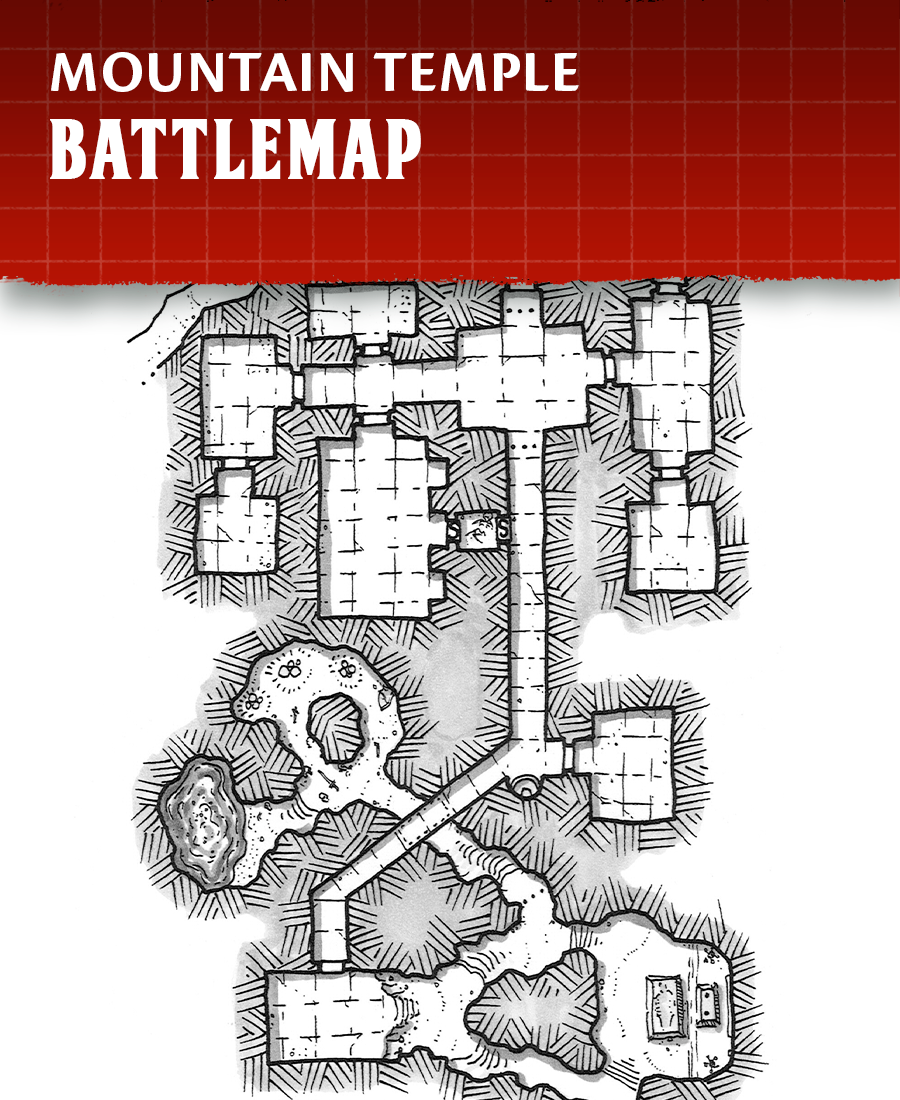 Mountain Temple - Fantasy Battlemap - Miska's Maps | Miska's Maps - OSR ...