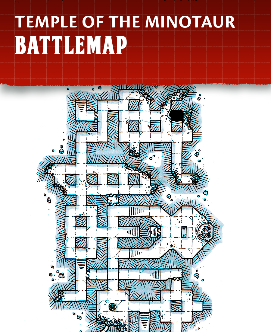Temple Of The Minotaur - Fantasy Battlemap - Miska's Maps | Miska's ...