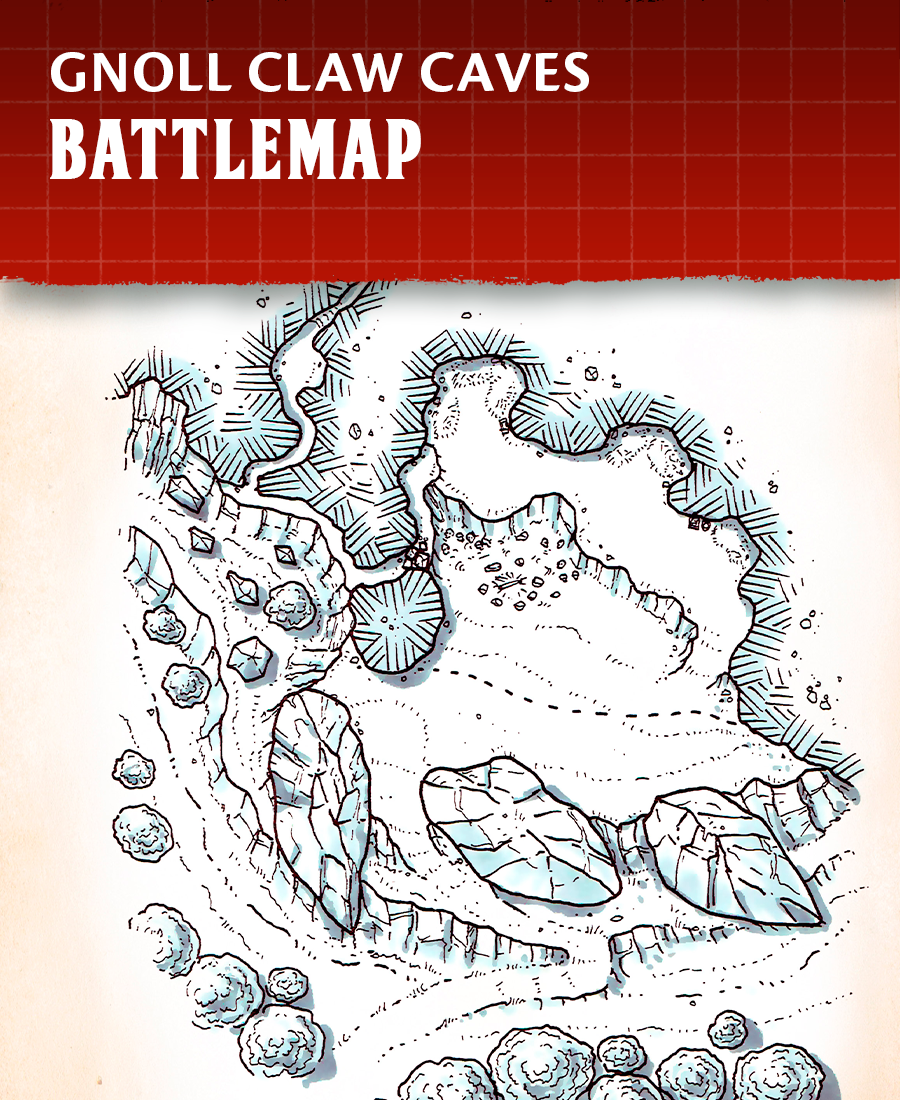 Gnoll Claw Caves - Fantasy Battlemap - Miska's Maps | Miska's Maps ...