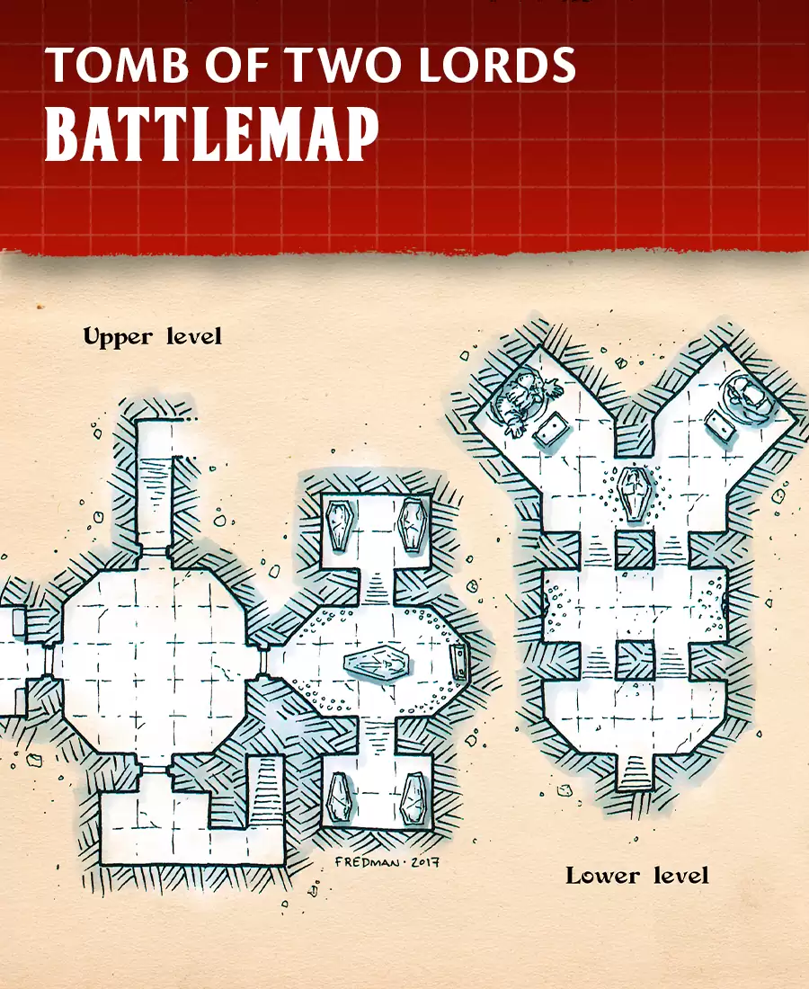Tomb Of Two Lords - Fantasy Battlemap - Miska's Maps | Miska's Maps ...