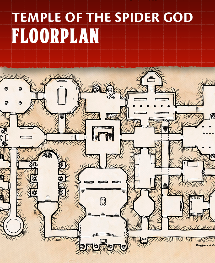 Temple Of The Spider God - Fantasy Floorplan - Miska's Maps | Miska's ...