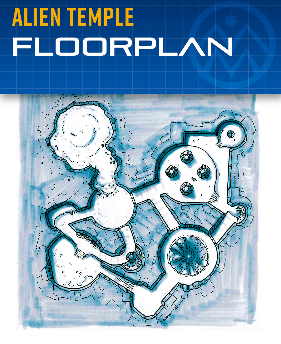 Alien Temple - Sci-fi Fantasy Floorplan - Miska's Maps | Miska's Maps ...