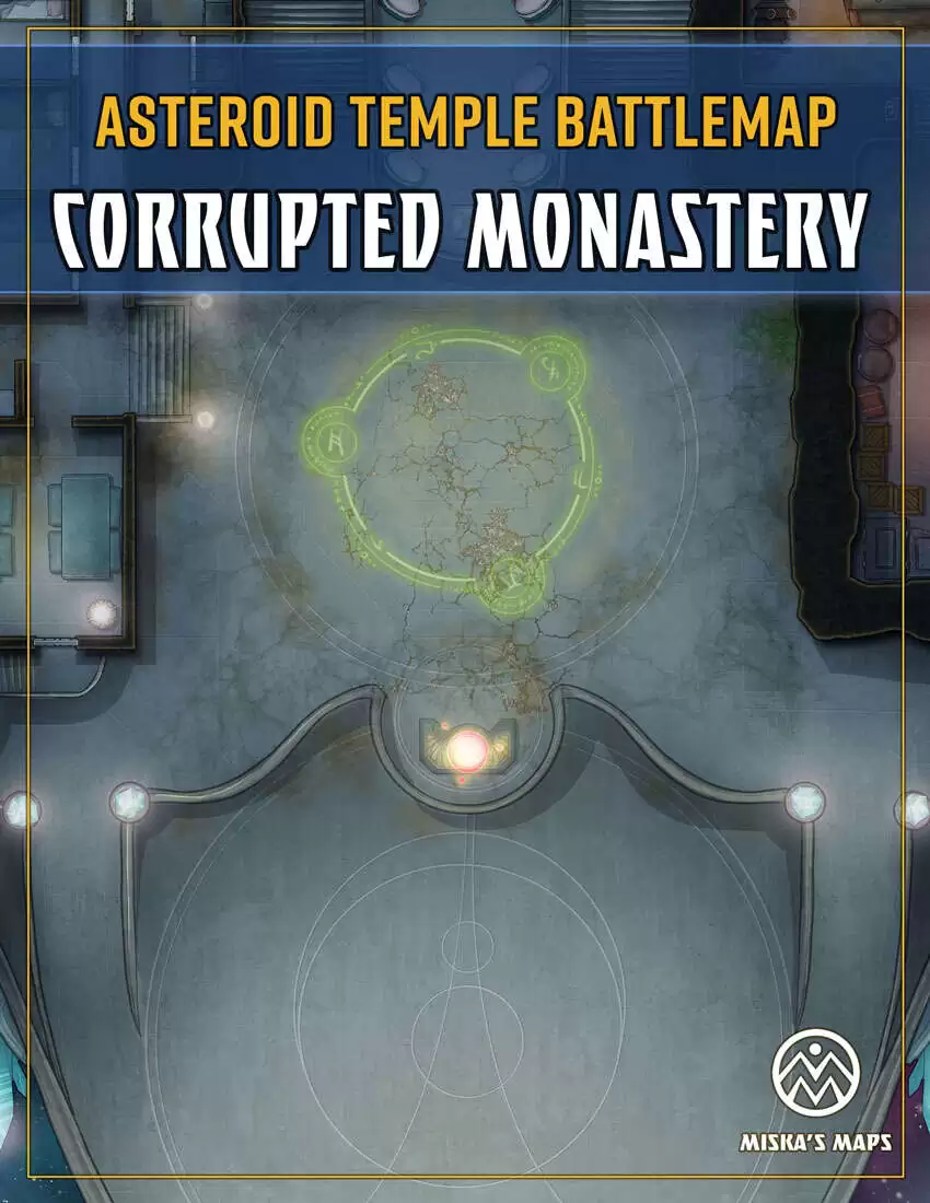 Corrupted Monastery - Asteroid Temple Battlemap - Miska's Maps | Miska ...