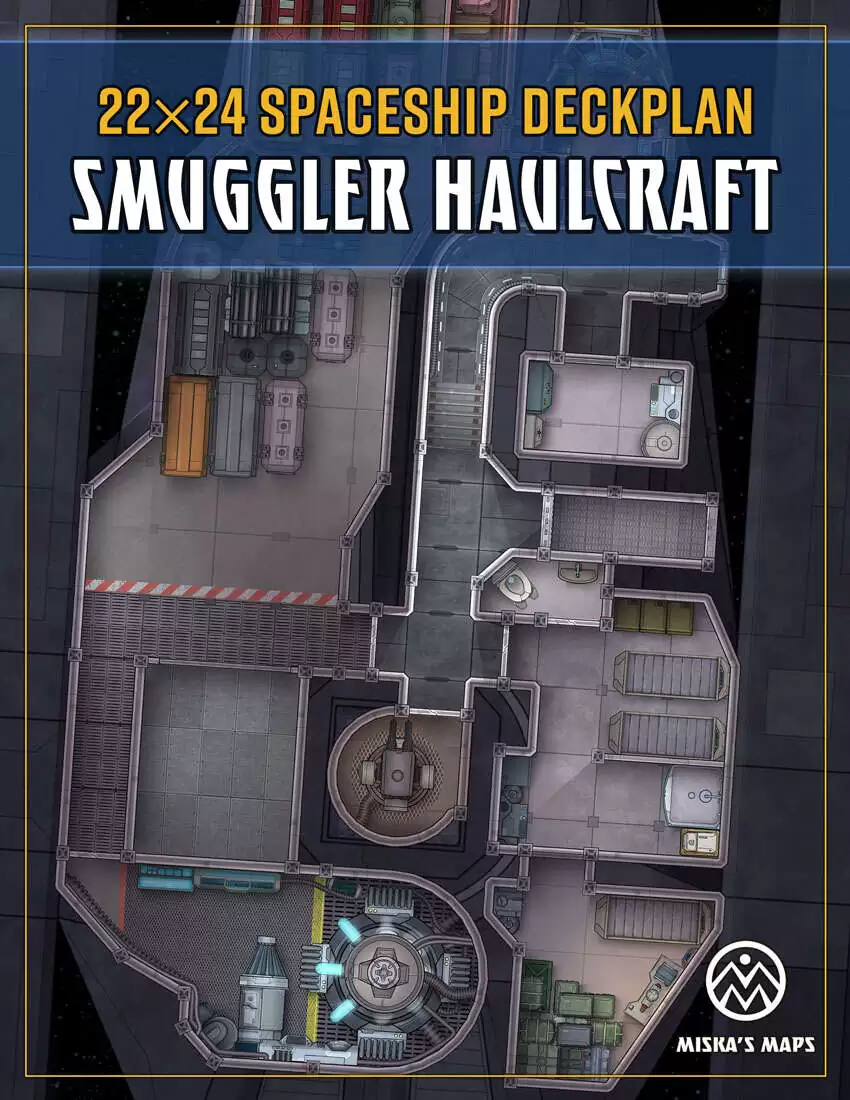 Smuggler Haulcraft - Spaceship Deckplan - Miska's Maps | Miska's Sci-Fi ...