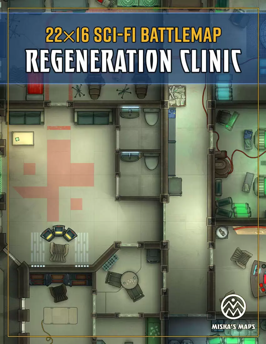 Regeneration Clinic - Sci-Fi Battlemap - Miska's Maps | Miska's Sci-Fi ...