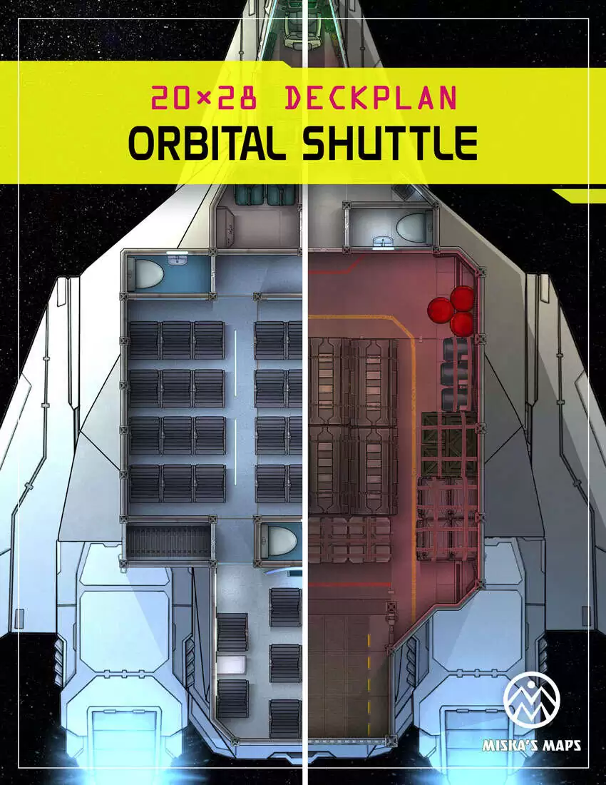 Orbital Shuttle - Deckplan - Miska's Maps | Miska's Sci-Fi Maps ...