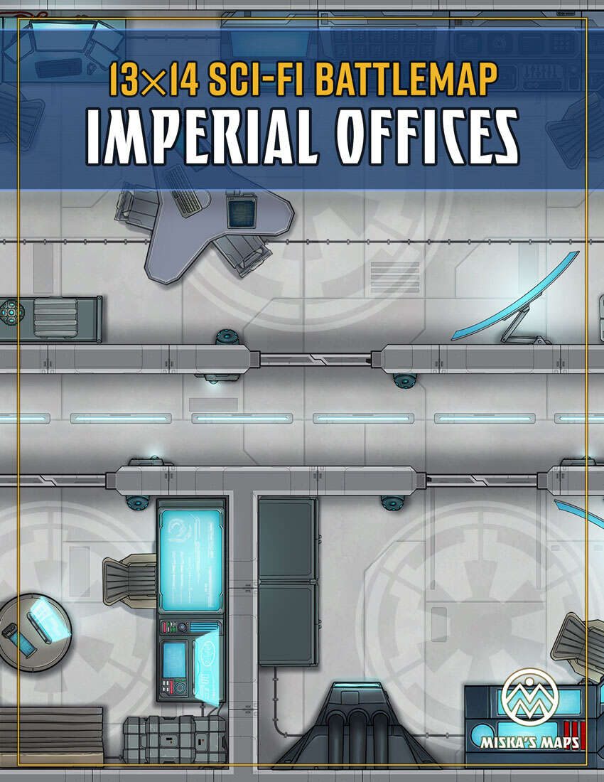 Imperial Offices - Sci-Fi Battlemap - Miska's Maps | Miska's Sci-Fi ...