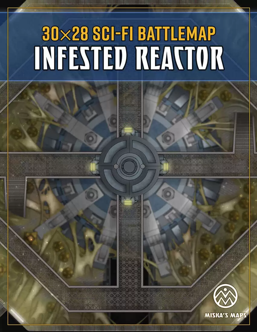 Infested Reactor - Sci-Fi Battlemap - Miska's Maps | Miska's Sci-Fi ...