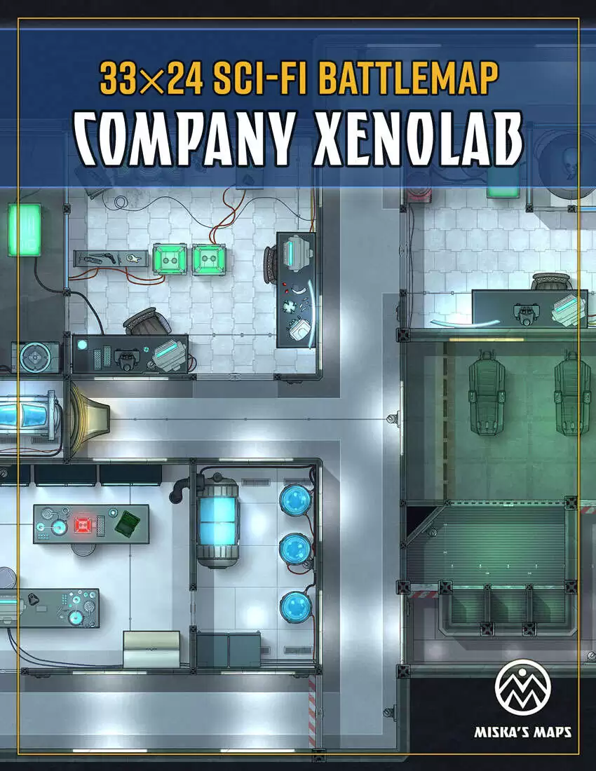 Company Xenolab - Sci-Fi Battlemap - Miska's Maps | Miska's Sci-Fi Maps ...