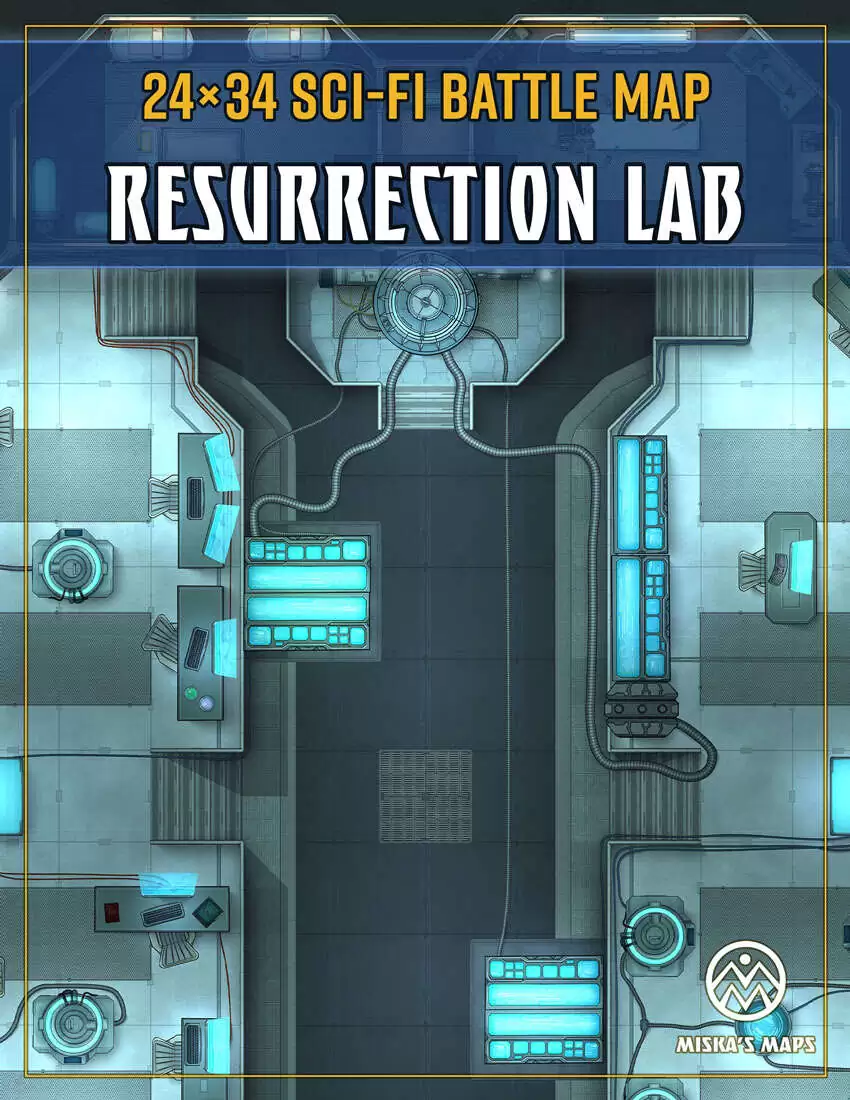 Resurrection Lab - Sci-Fi Battlemap - Miska's Maps | Miska's Sci-Fi ...