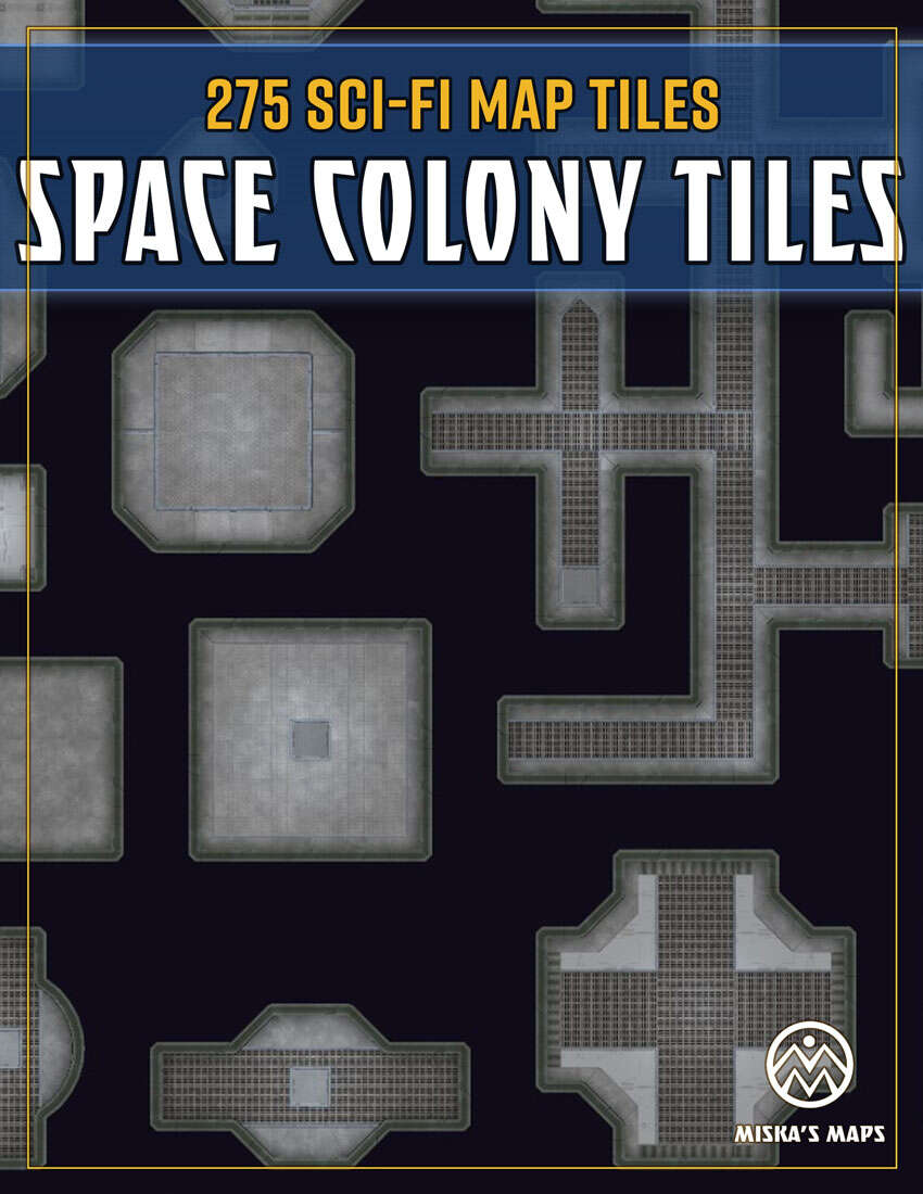 Space Colony Tiles - 275 Sci-Fi Map Tiles - Miska's Maps | Miska's Sci ...