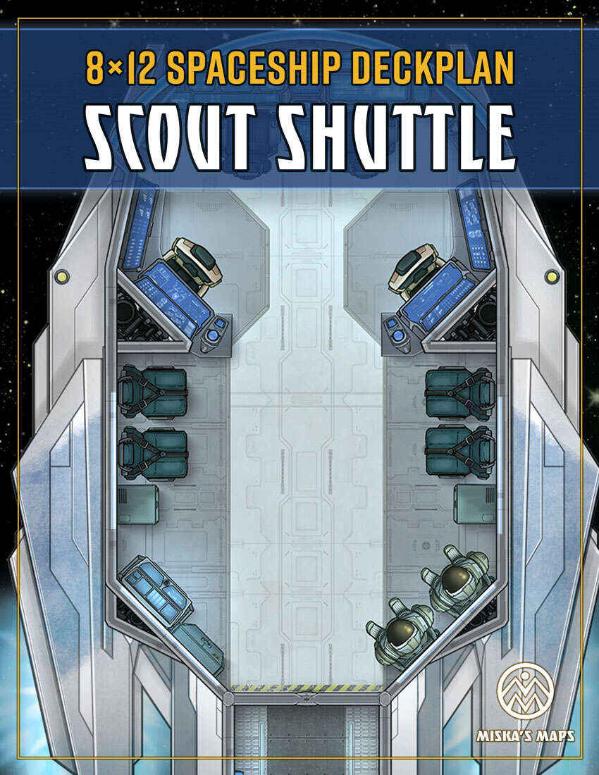 Scout Shuttle - Spaceship Deckplan - Miska's Maps | Miska's Sci-Fi Maps ...