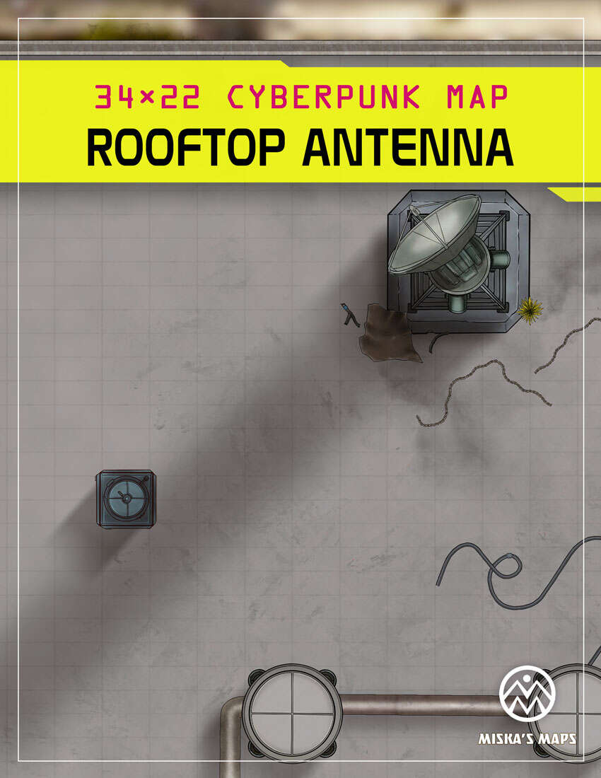 Rooftop Antenna - Cyberpunk Map - Miska's Maps | Miska's Sci-Fi Maps ...