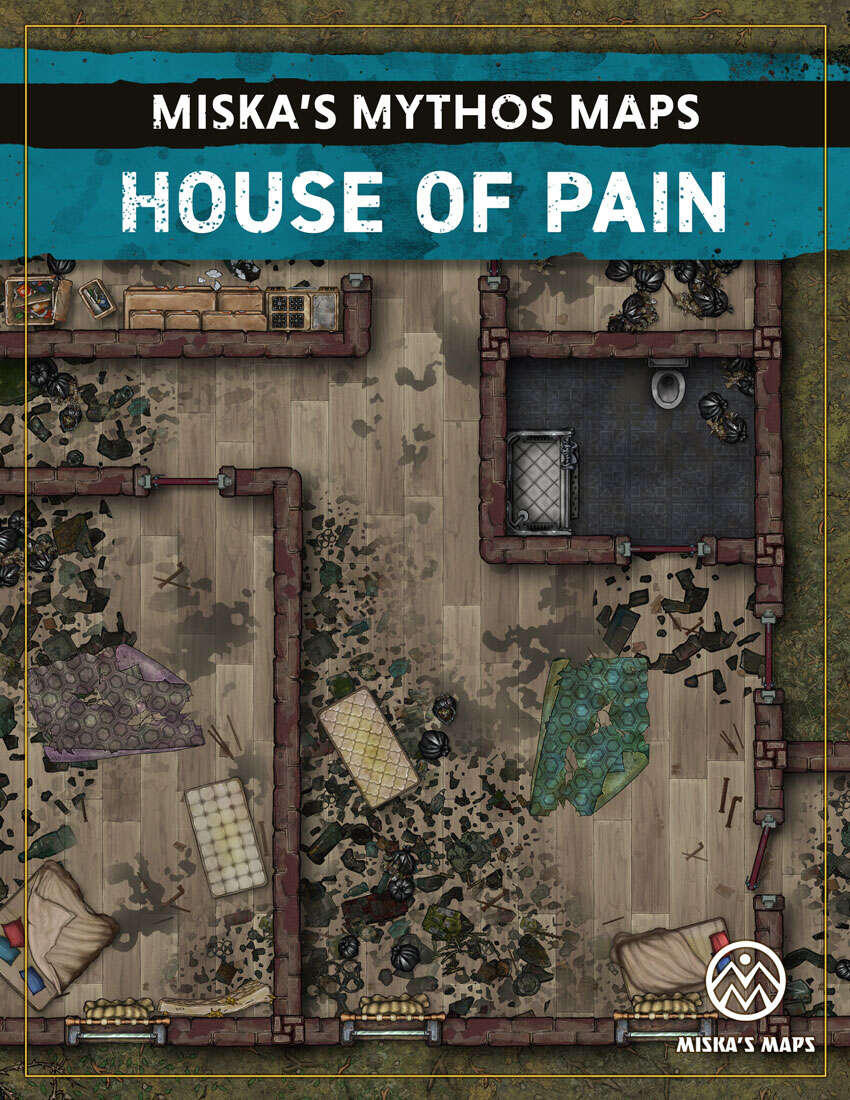 House of Pain - Modern Battlemap - Miska's Maps | Miska's Mythos Maps ...