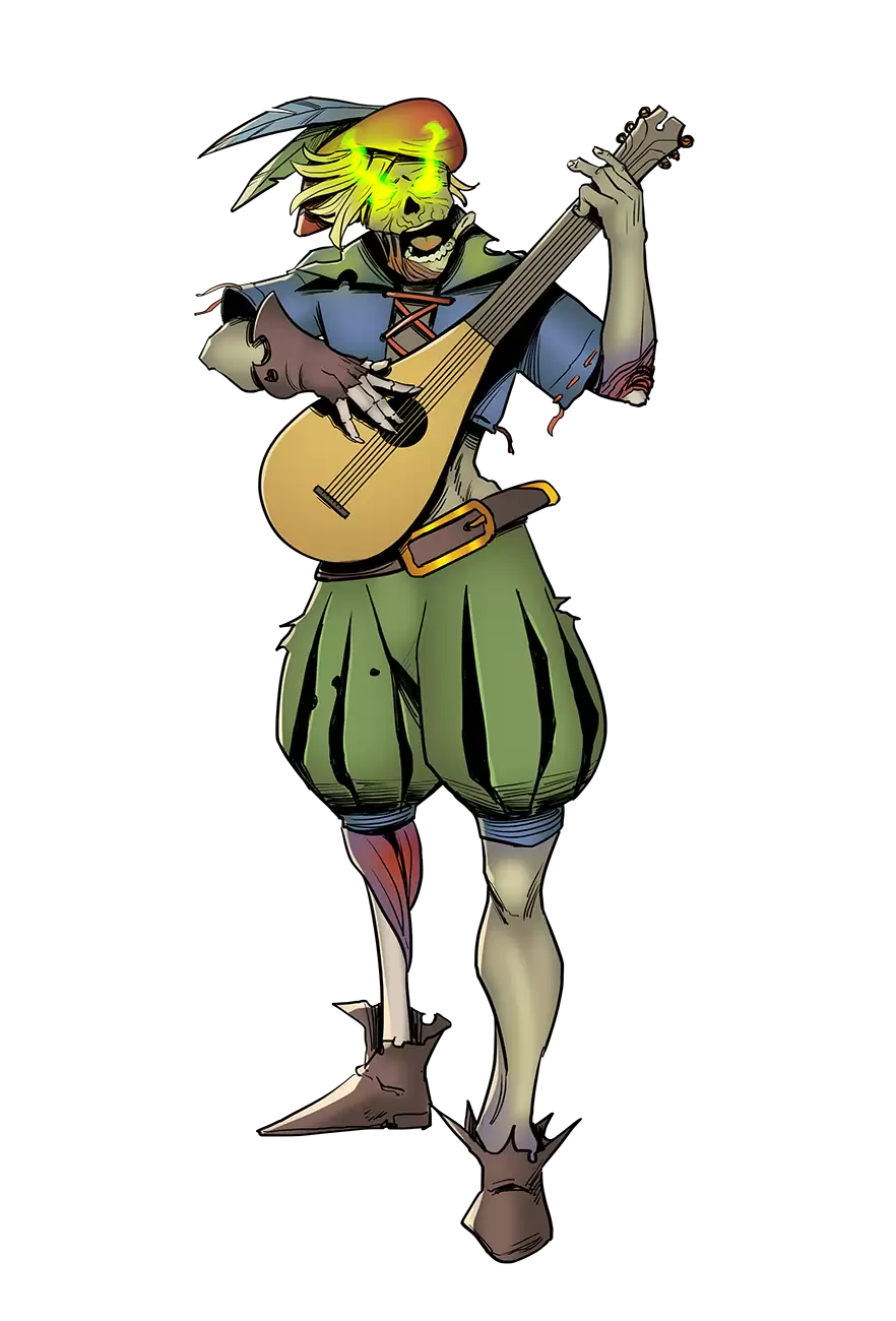 Bard Zombie - Stock Art - Dren Productions | DriveThruRPG