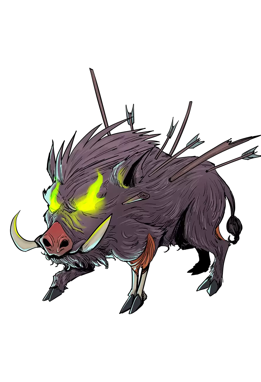 Wild Boar Zombie - Stock Art - Dren Productions | DriveThruRPG