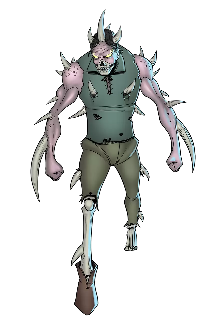 Spined Zombie - Stock Art - Dren Productions | DriveThruRPG