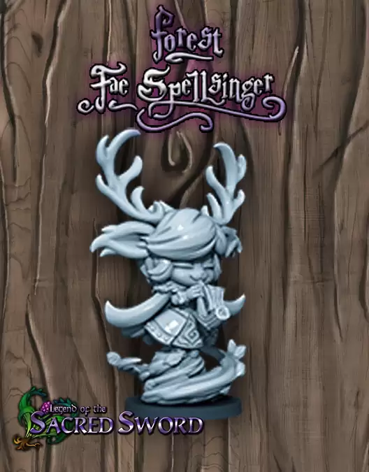 Forest Fae Spellsinger - Sacred Forge Games | Sacred Sword Miniatures ...