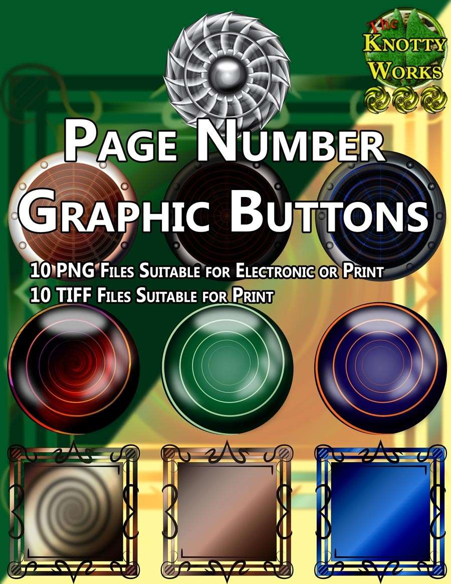 Knotty Works Page Number Buttons Set 5 - The Knotty-Works | Page ...