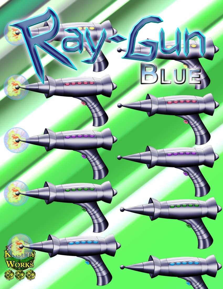 Ray Gun - Blue Set [Stock Art] - The Knotty-Works | Publishing ...