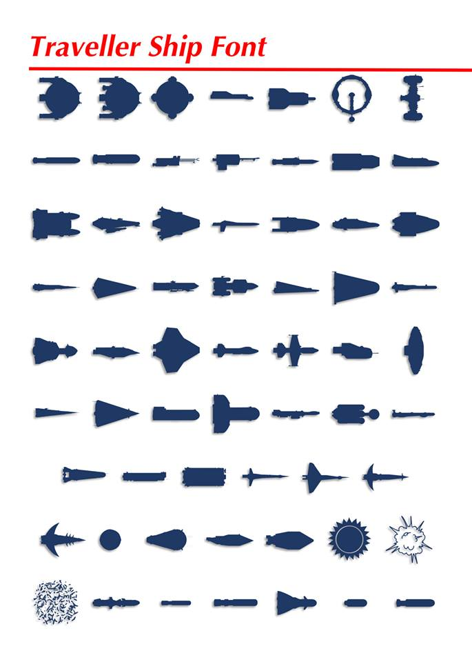 Traveller Ship Font - Moon Toad Publishing | DriveThruRPG