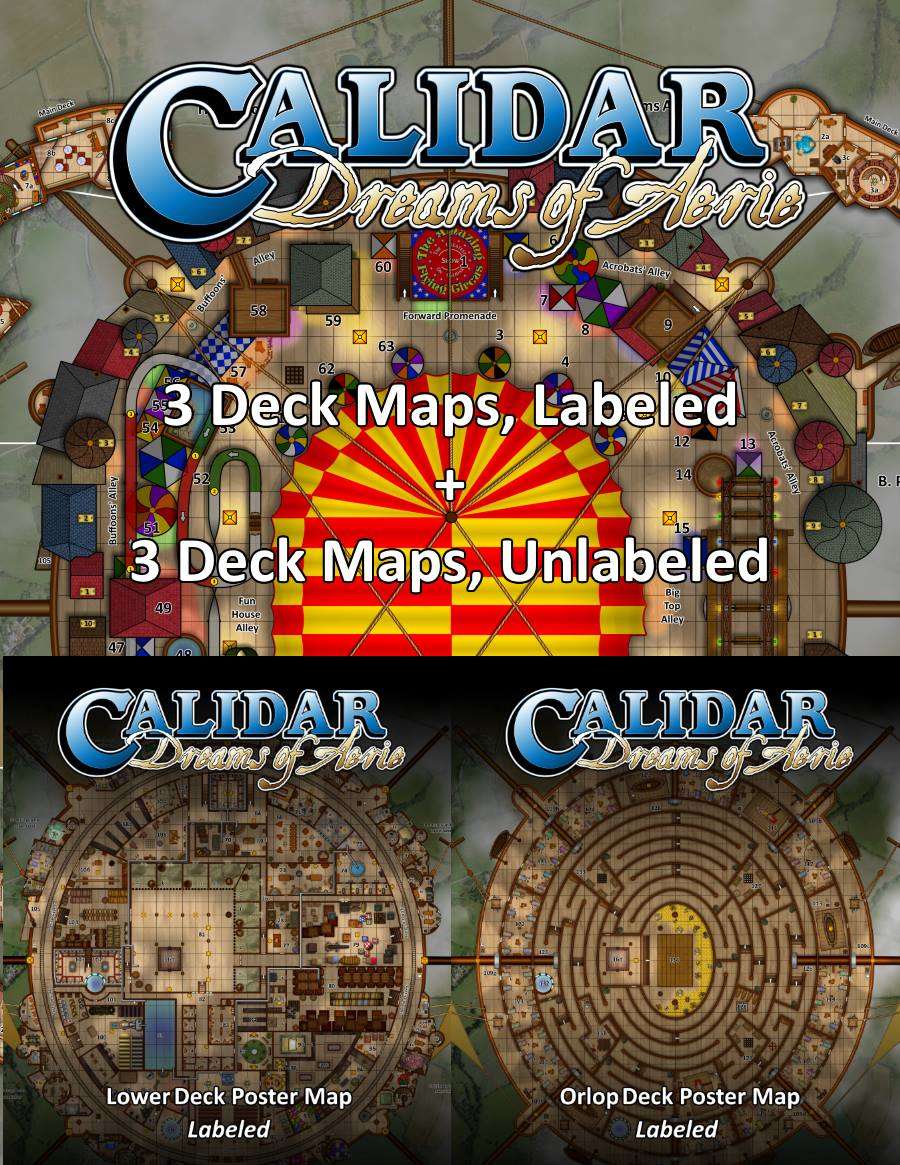 CA1 Six Deck Maps [BUNDLE] - Calidar Publishing | Poster Maps | CAL1 ...