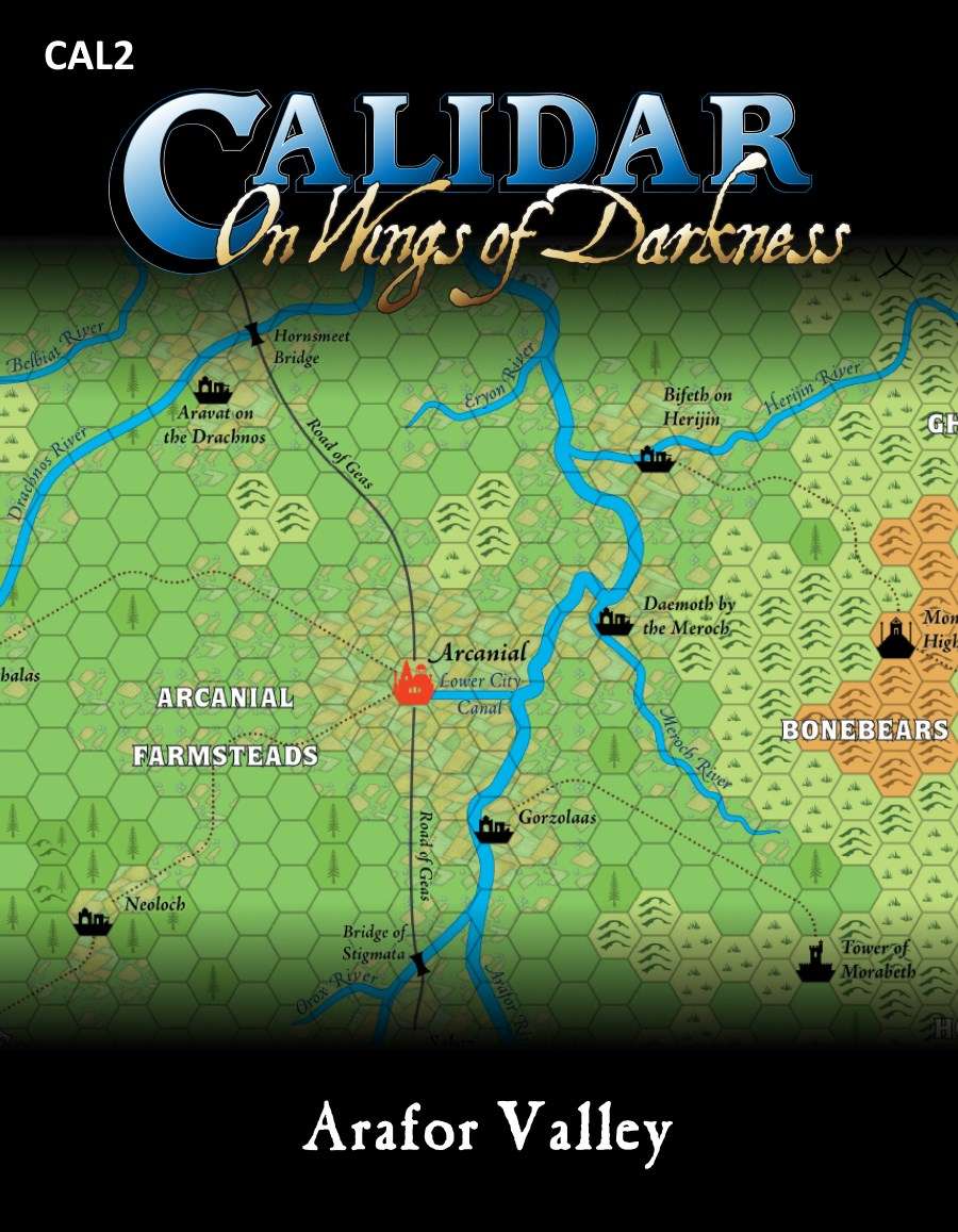 CAL2 Valley of Arafor - Calidar Publishing | Poster Maps | DriveThruRPG