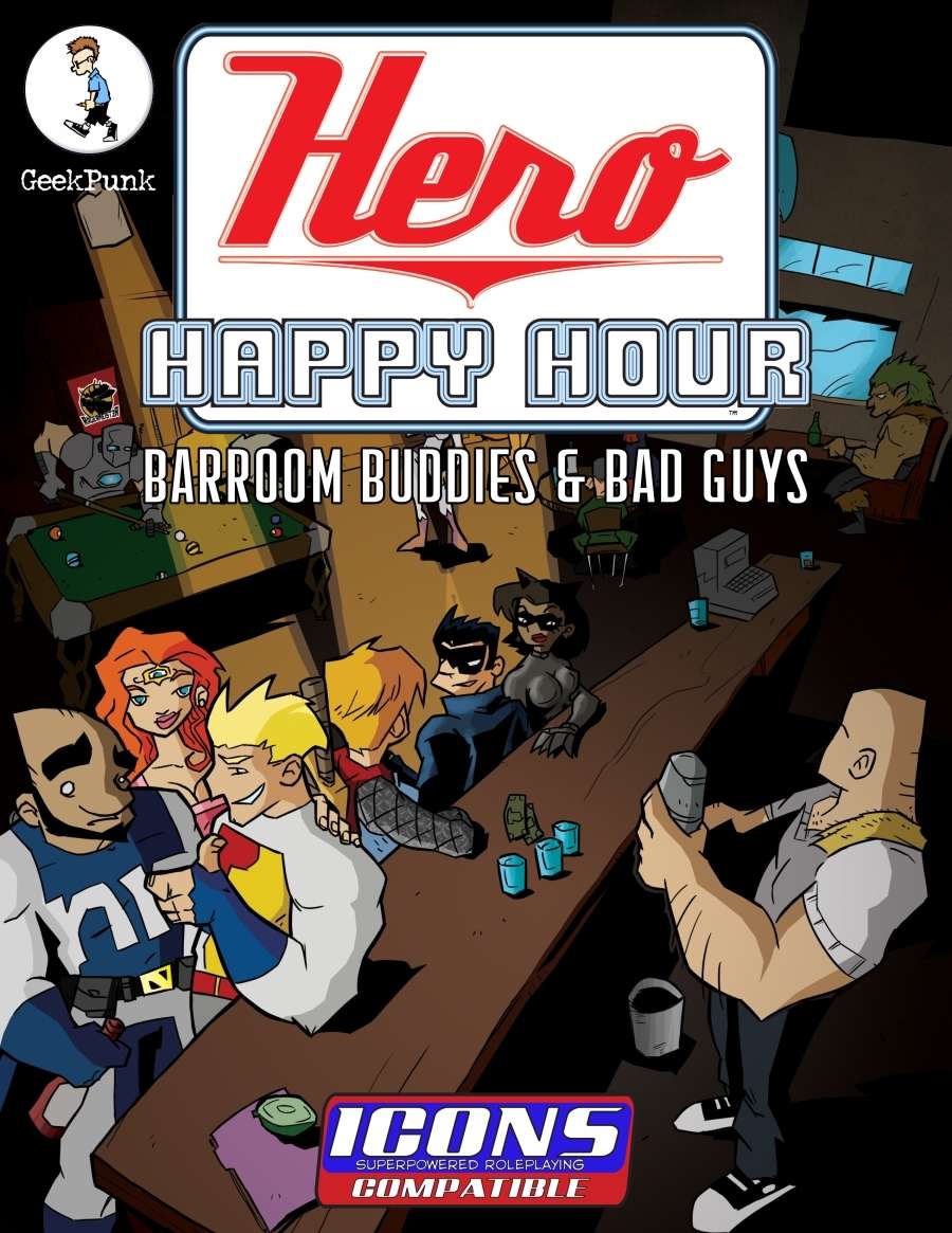 Hero Happy Hour: Barroom Buddies & Bad Guys - GeekPunk | DriveThruRPG