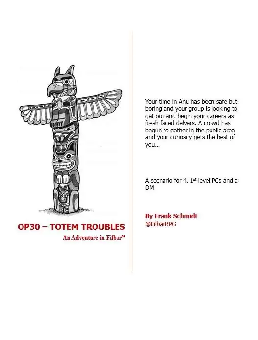OP30 - Totem Troubles - Adventures in Filbar | DriveThruRPG
