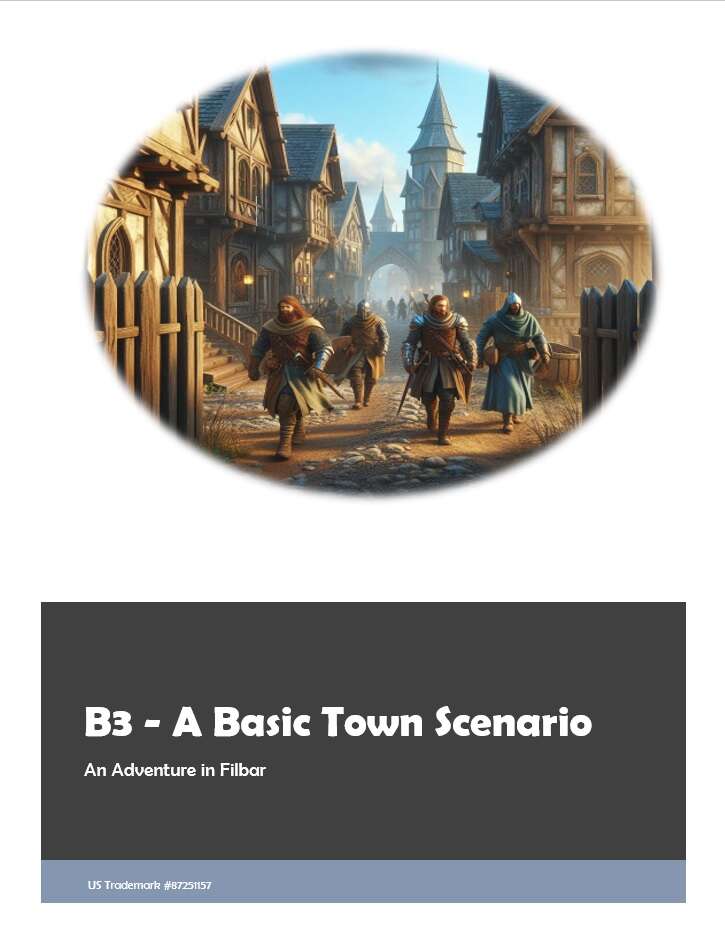 B3 - A Basic Town Scenario - Adventures in Filbar | DriveThruRPG