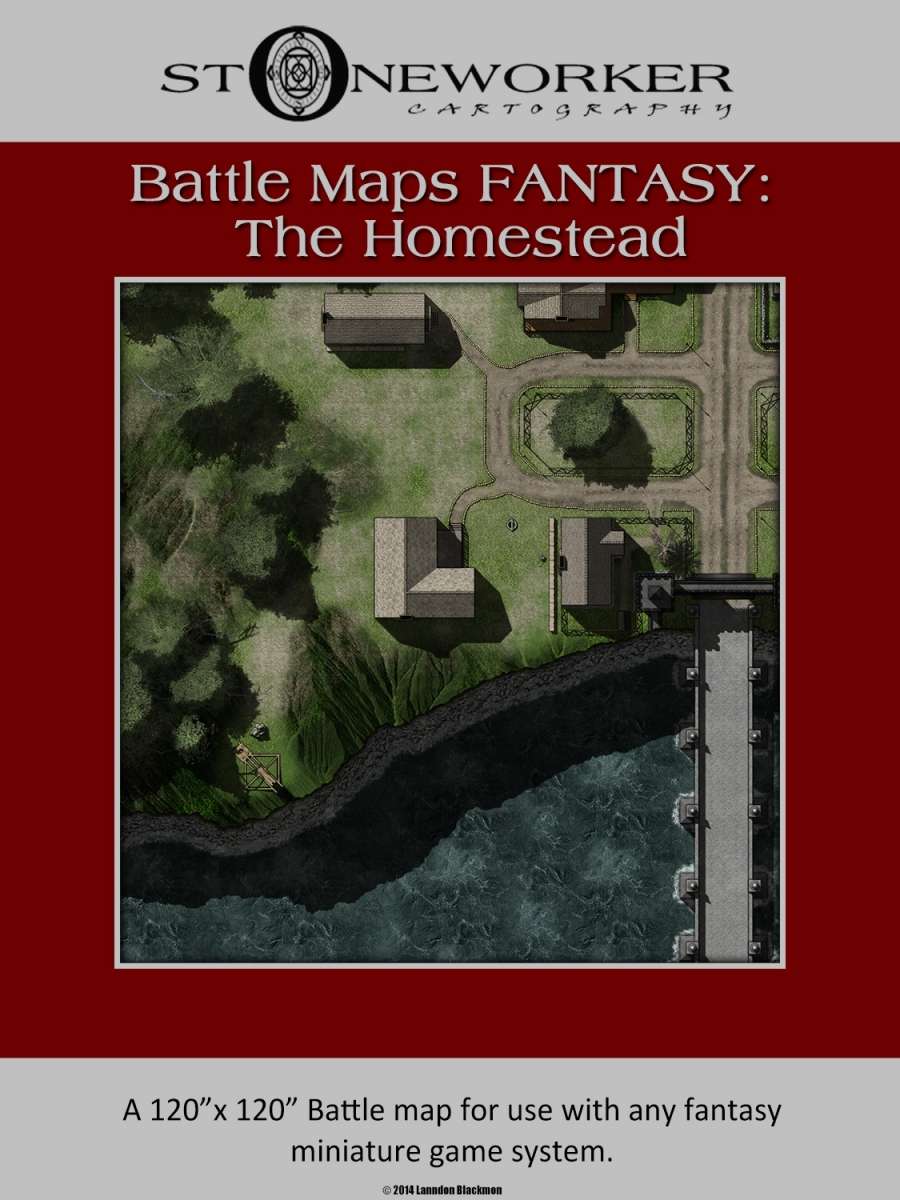 Battle Maps FANTASY: The Homestead - Stoneworker Cartography | DriveThruRPG