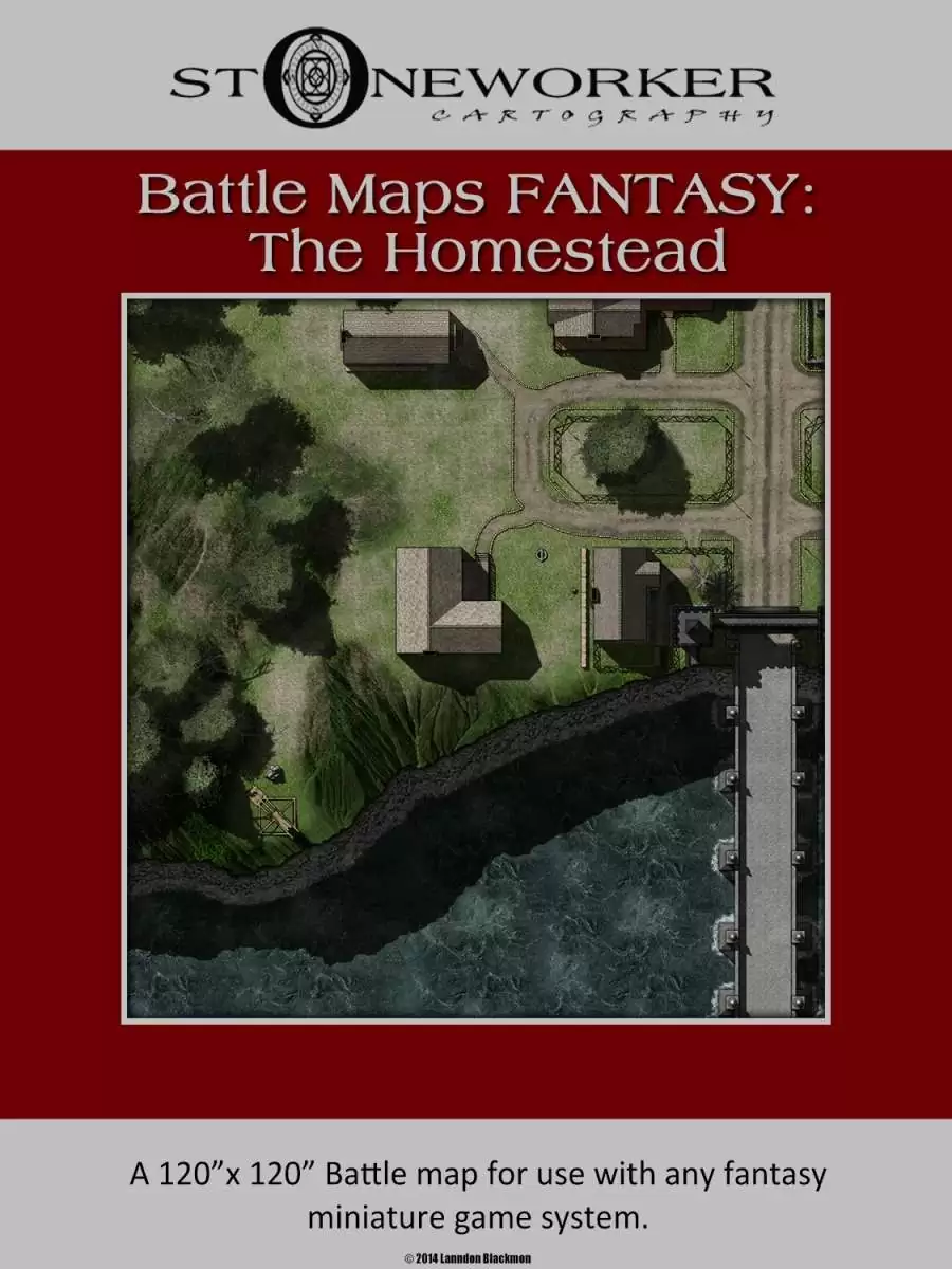 Battle Maps FANTASY: The Homestead - Stoneworker Cartography | DriveThruRPG