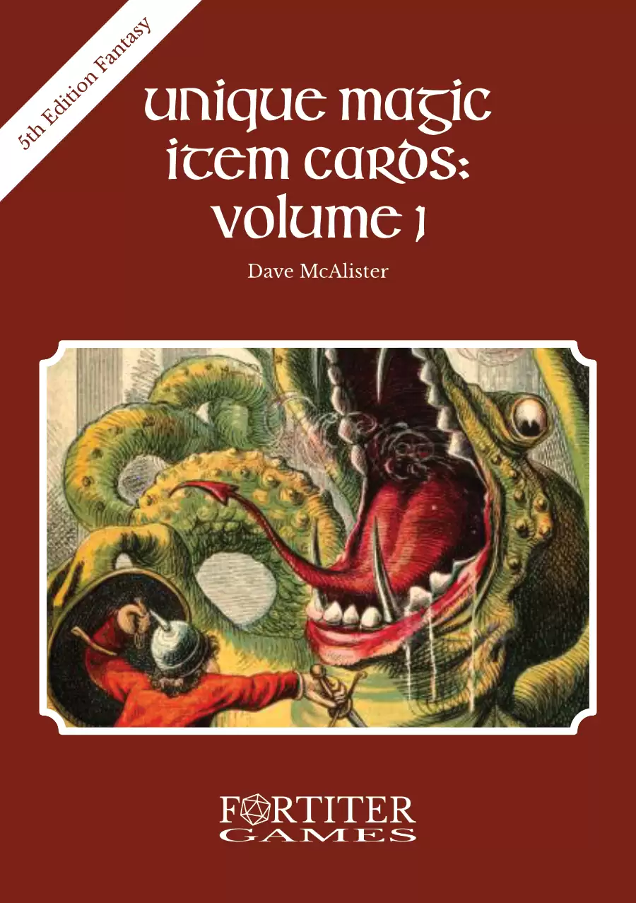 Unique Magic Item Cards, Volume 1 - Fortiter Games | 5th Edition ...