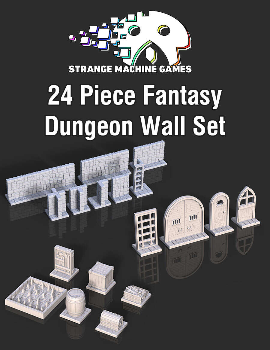 Fantasy Dungeon Walls - Strange Machine Games | DriveThruRPG