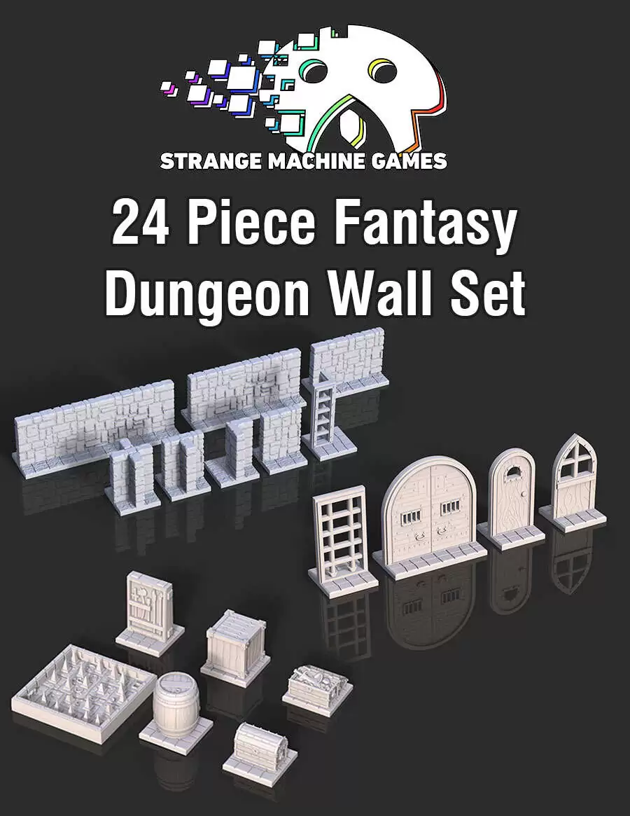 Fantasy Dungeon Walls - Strange Machine Games | DriveThruRPG