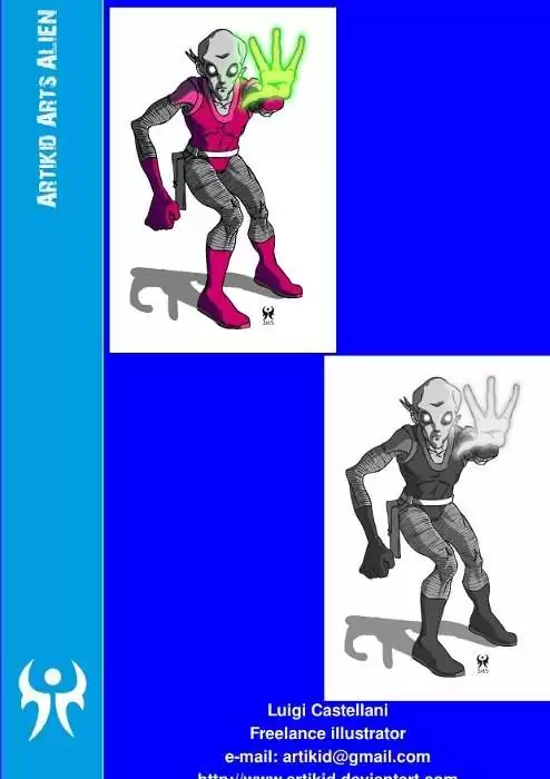 Alien invader - Artikid Arts | Mutant Stock Art | Sci-fi Stock Art ...