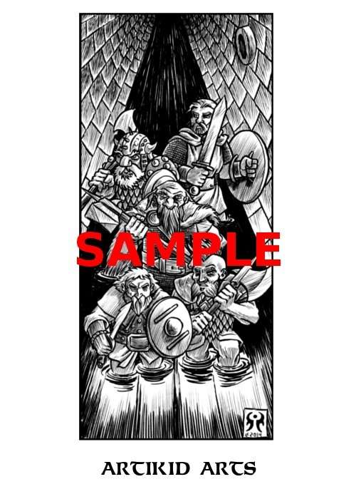 Dwarfish adventuring party - Artikid Arts | Fantasy Stock Art ...