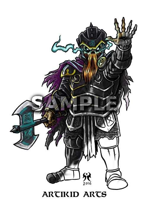 Dwarf Undead Lord - Artikid Arts | Fantasy Stock Art | DriveThruRPG