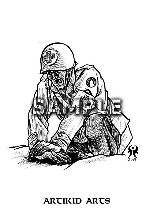 US army doctor - Artikid Arts | Military Stock Art | DriveThruRPG