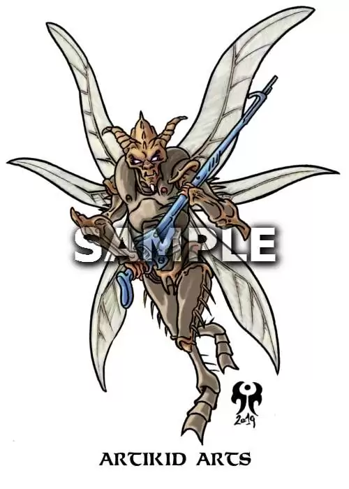 Bug Techno-Demon - Artikid Arts | Mutant Stock Art | Horror | Sci-fi ...