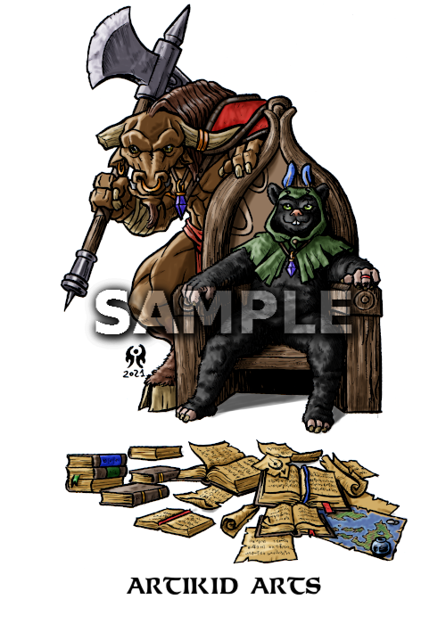 Beastman Sage - Artikid Arts | Mutant Stock Art | Fantasy Stock Art ...