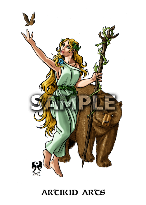 Forest Goddess - Artikid Arts | Fantasy Stock Art | DriveThruRPG