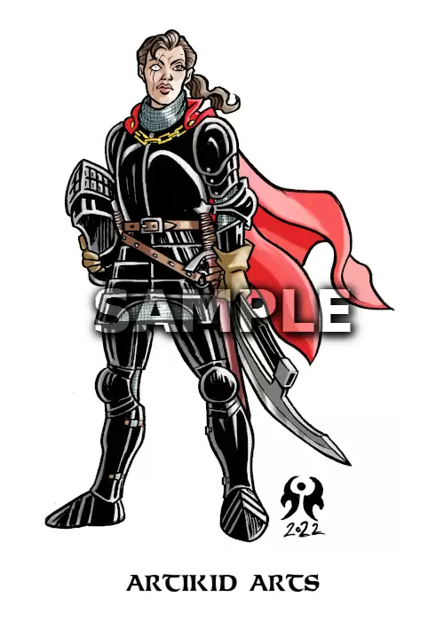 Lady Knight - Artikid Arts | Fantasy Stock Art | DriveThruRPG